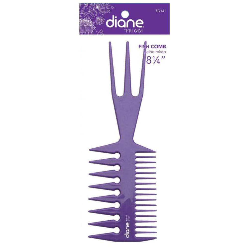 Diane 8-1/4" Fish Comb Purple – Beauty Supply 123 Outlet