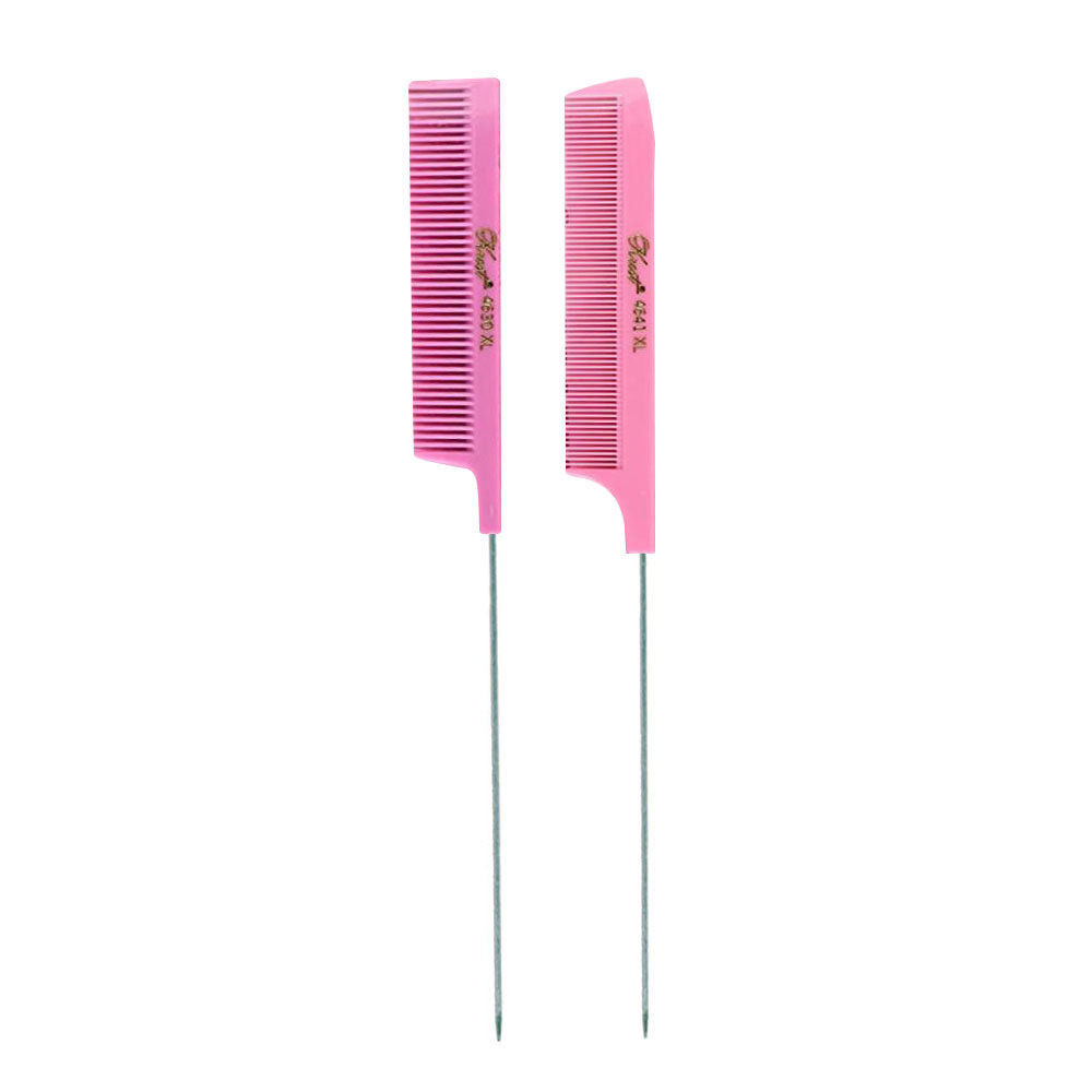 Krest Rat Tail Combs Duo Pink- 4630XL – Beauty Supply 123 Outlet