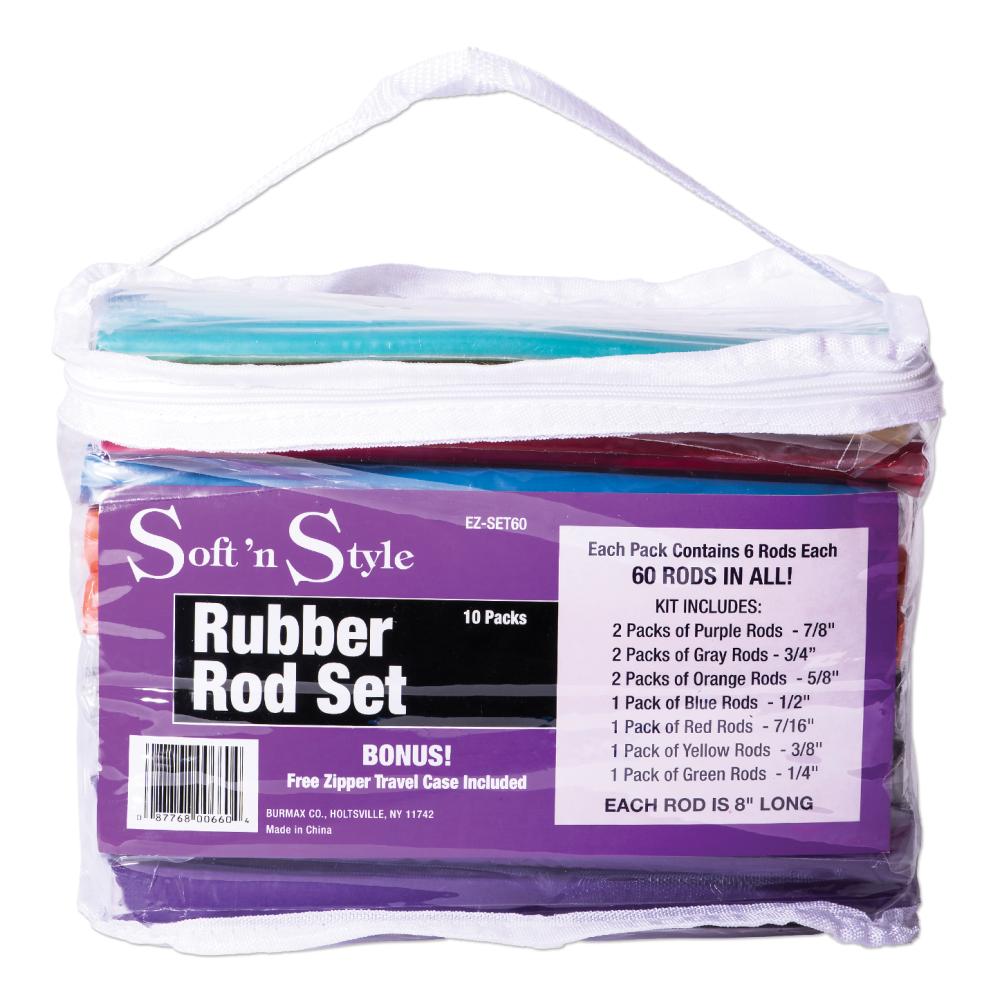 Perm Rods - Rubber Rods Set - Assorted Sizes – Beauty Supply 123 Outlet